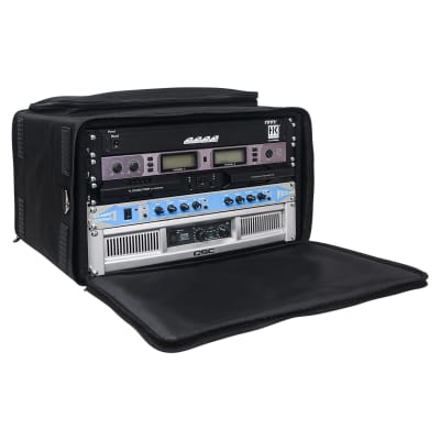 STVRC-6BK | Vintage 6U Amp Rack Case, 12.5" Depth with Rubber | Reverb