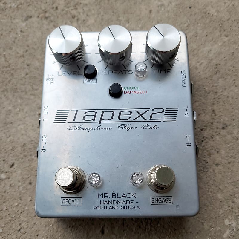 Mr. Black Tapex 2 Stereo tape delay limited chrome edition | Reverb