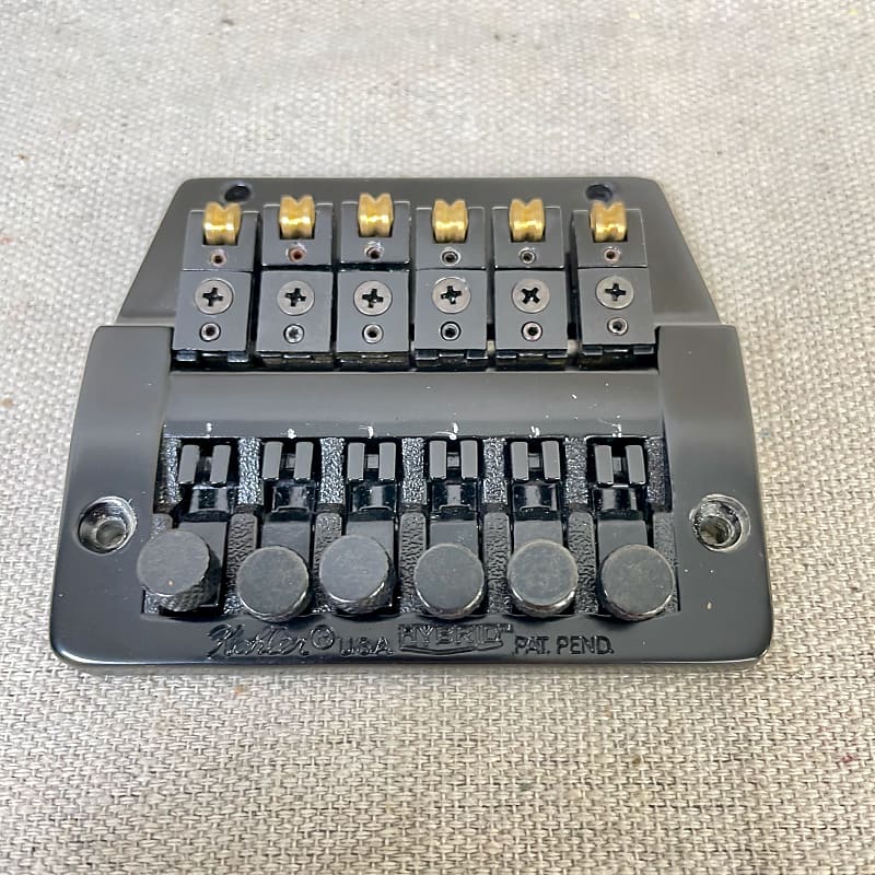 Kahler 7330 Series Fixed Guitar Bridge Flat Mount Black 2025 | Reverb