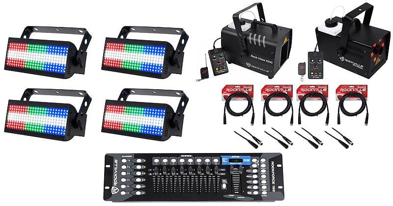 4) American DJ JOLT 300 RF Blinder/Strobe Effect Lights+DMX | Reverb