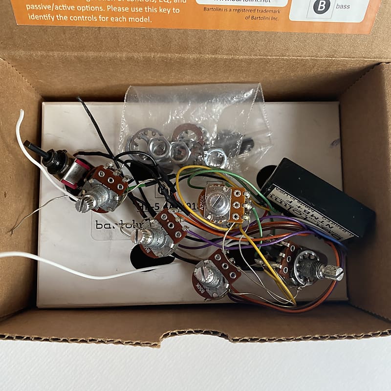 Bartolini HR-5.4AP/918 pre-wired 3 band active/passive bass | Reverb