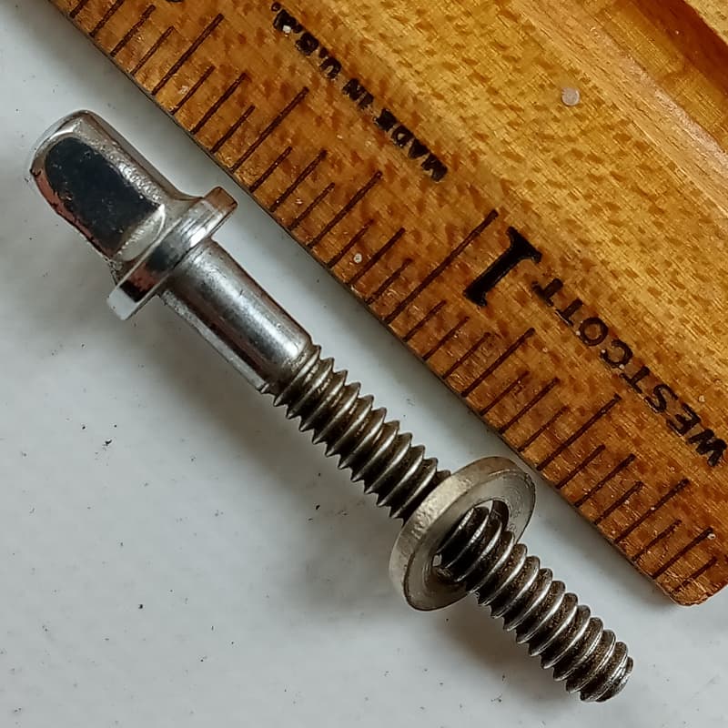 Leedy&Ludwig 1 7/16" Chrome 12-24 Thin-Head T-Rod Snare/Tom | Reverb