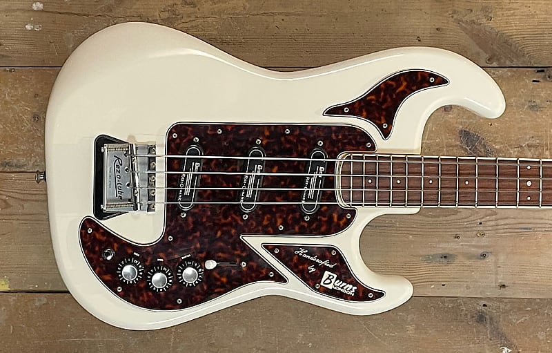 Burns Shadow Bass "The Legend" - White | Reverb