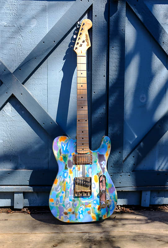 Custom Handmade Reclaimed Wood Telecaster Style | Reverb Australia