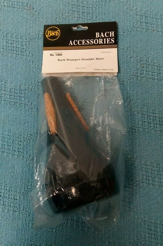 Bach 1860 Straight Trumpet Mute Black Made in USA | Reverb