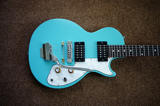 Gibson 2017 Les Paul M2 Melody Maker Teal Custom Upgraded | Reverb