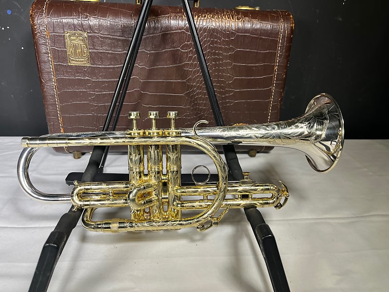 Vintage RARE King 1065 Master Silver-Sonic Cornet 1950s | Reverb
