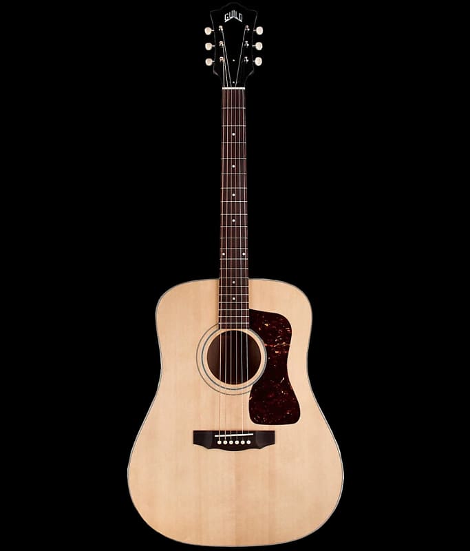 Guild D-40 Standard Dreadnought Acoustic Guitar-Natural | Reverb