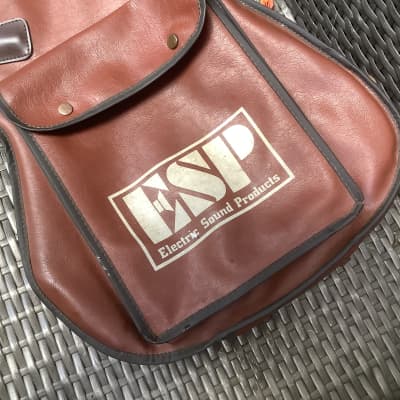ESP Vintage gigbag guitar case bag leather look | Reverb