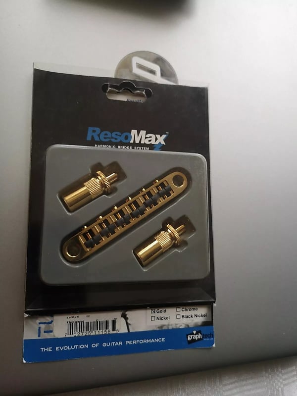 Graphtec ResoMax 2 Harmonic Guitar Bridge System Gold New | Reverb