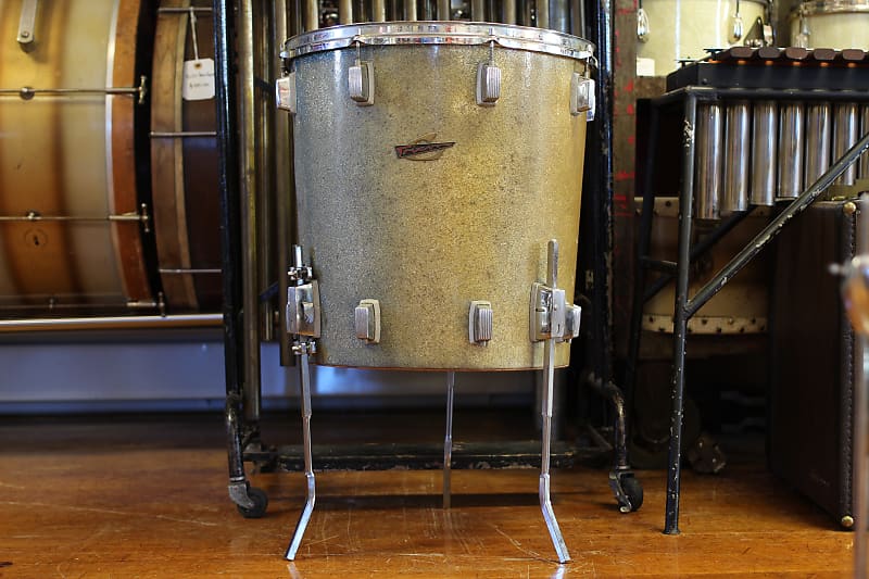 1960's Trixon Telstar Floor Tom 16"x14"/16" in Aqua Sparkle | Reverb
