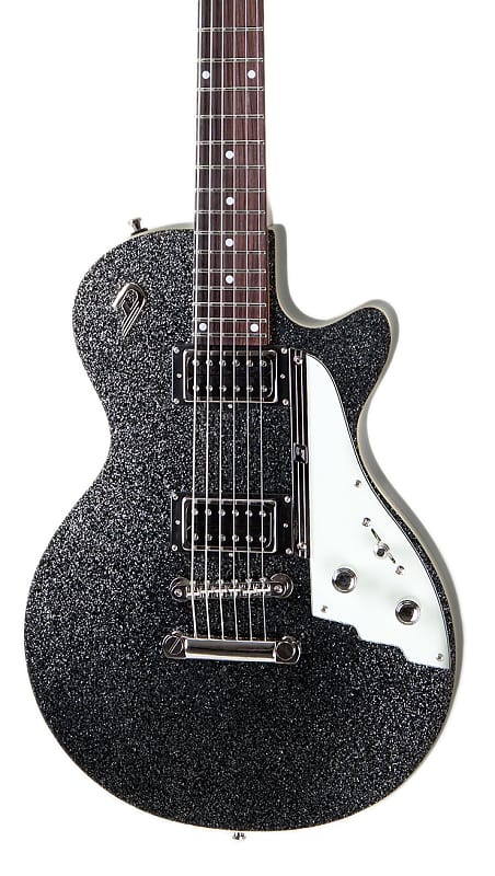 Duesenberg DSP Baritone Electric Guitar in Black Sparkle | Reverb