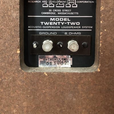 KLH Model 22 Speakers | Reverb