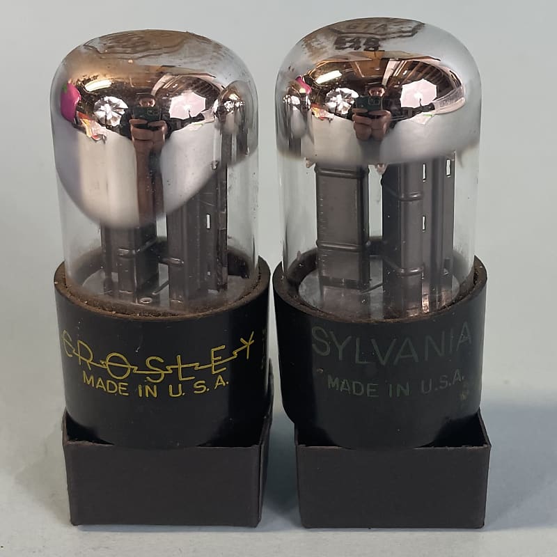 1950s Sylvania 6SN7GT Matched Pair Vintage Preamp Tubes! T96 | Reverb