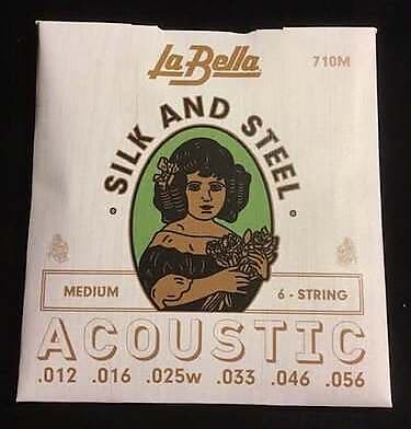 La Bella Strings - Acoustic - Silk & Steel - Medium 12-56 | Reverb