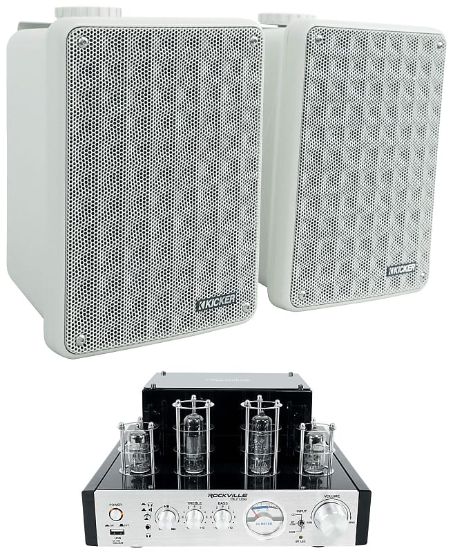 Pair Kicker 46KB6G KB6 6.5" 150w Indoor/Outdoor Home Theater | Reverb