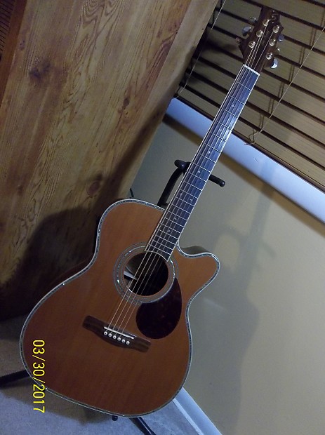 Samick, Greg Bennett Continental OM8CE acoustic/elec guitar w | Reverb