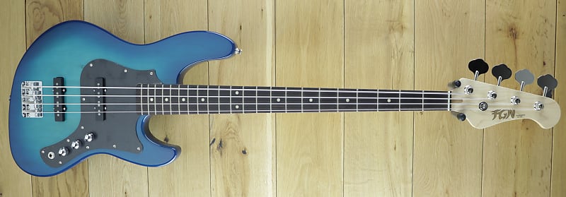 FGN Boundary Mighty Jazz 4 String Bass Transparent Blue | Reverb