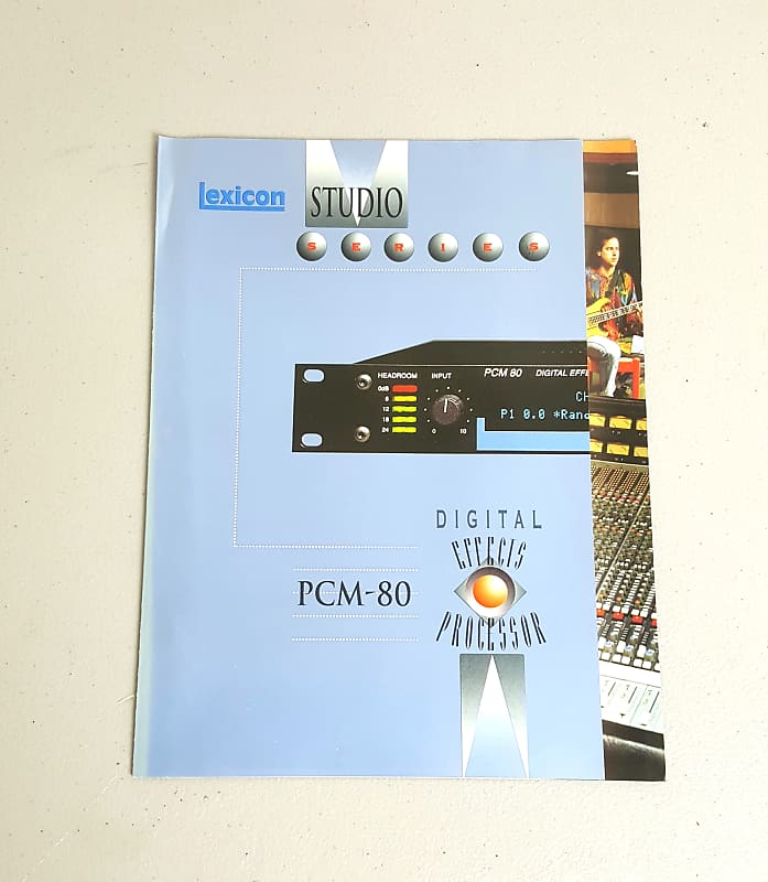 Lexicon PCM 80 Effects Processor - Original Brochure! | Reverb