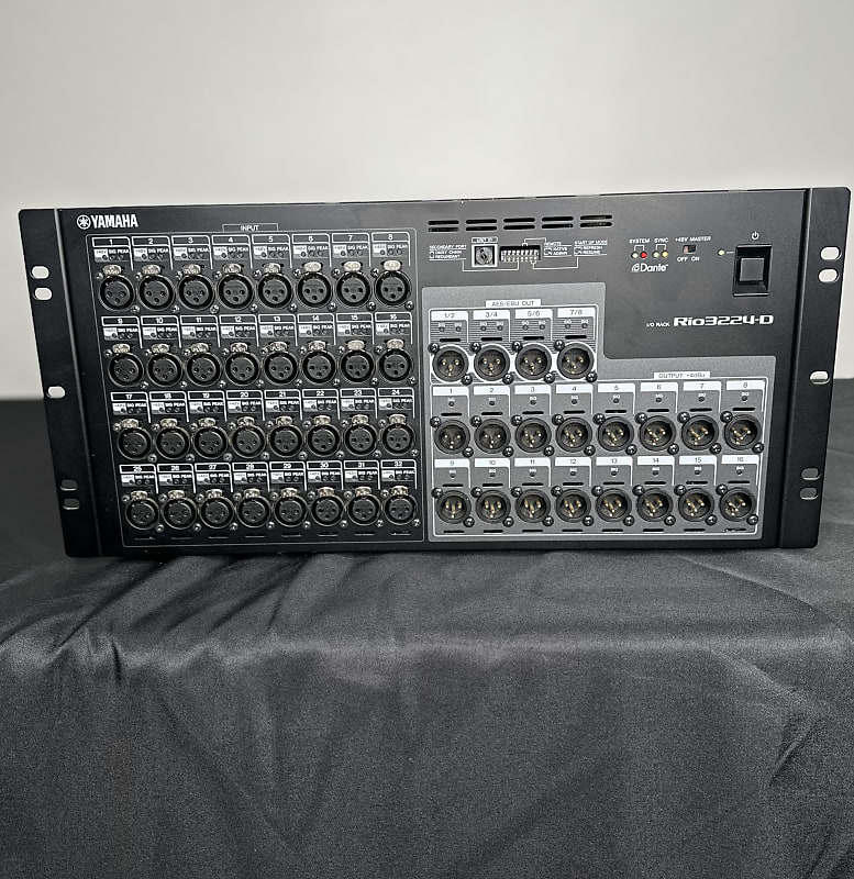 Yamaha Rio3224-D 32 Channel I/O Rack - Present - Black | Reverb