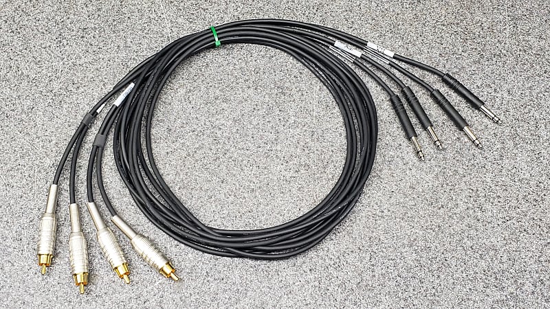4 NEW Bantam TT to Gold RCA Audio Adapter Cables | Reverb