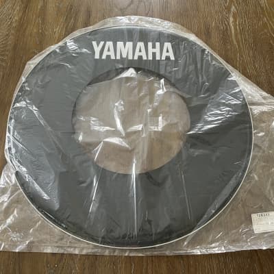 Yamaha SH24-250BLH 24" Logo Bass Drum Head Black NOS Free | Reverb