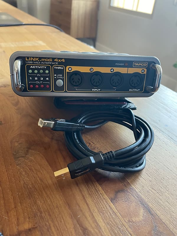 TAPCO LINK.MIDI 4X4 USB POWERED MIDI INTERFACE WITH CABLE | Reverb
