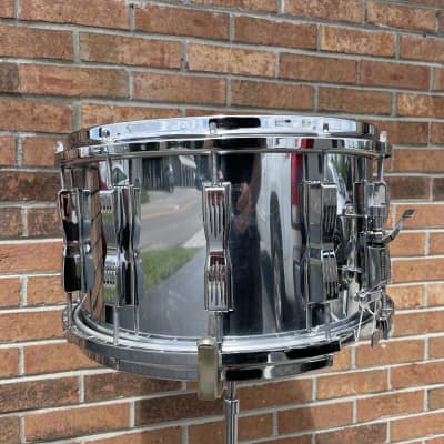 Ludwig Coliseum (12 lug) snare 70s Blue/Olive badge- Chrome | Reverb