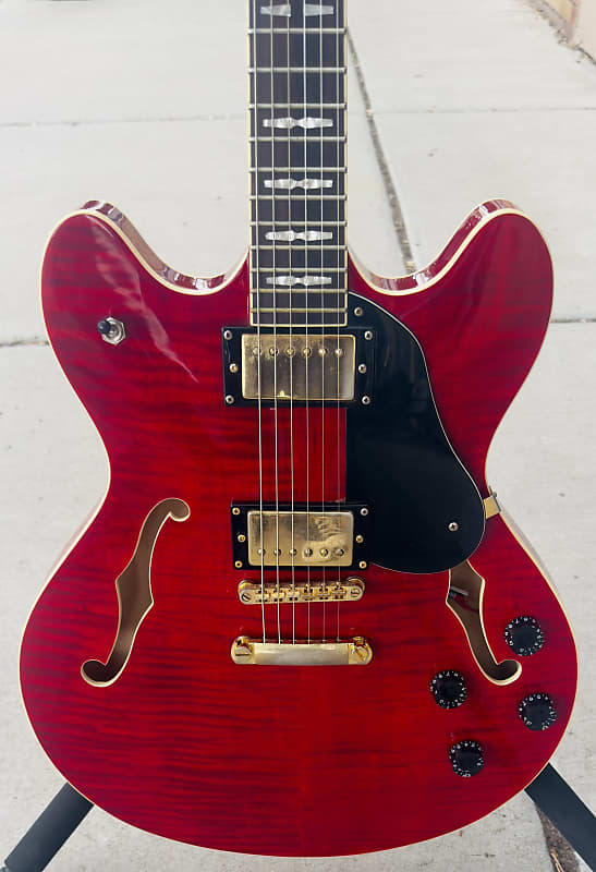 Peavey JF-1 EX Semi-Hollow Body Guitar - Cherry | Reverb