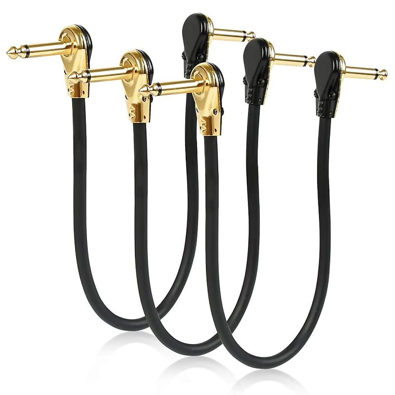 3 Pack 12 Inch Guitar Patch Cable Ultra Quiet Instrument | Reverb