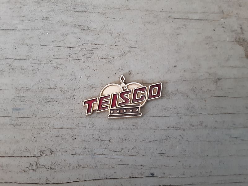 Vintage 1960's Teisco Guitar Headstock Logo Badge! Rare, | Reverb
