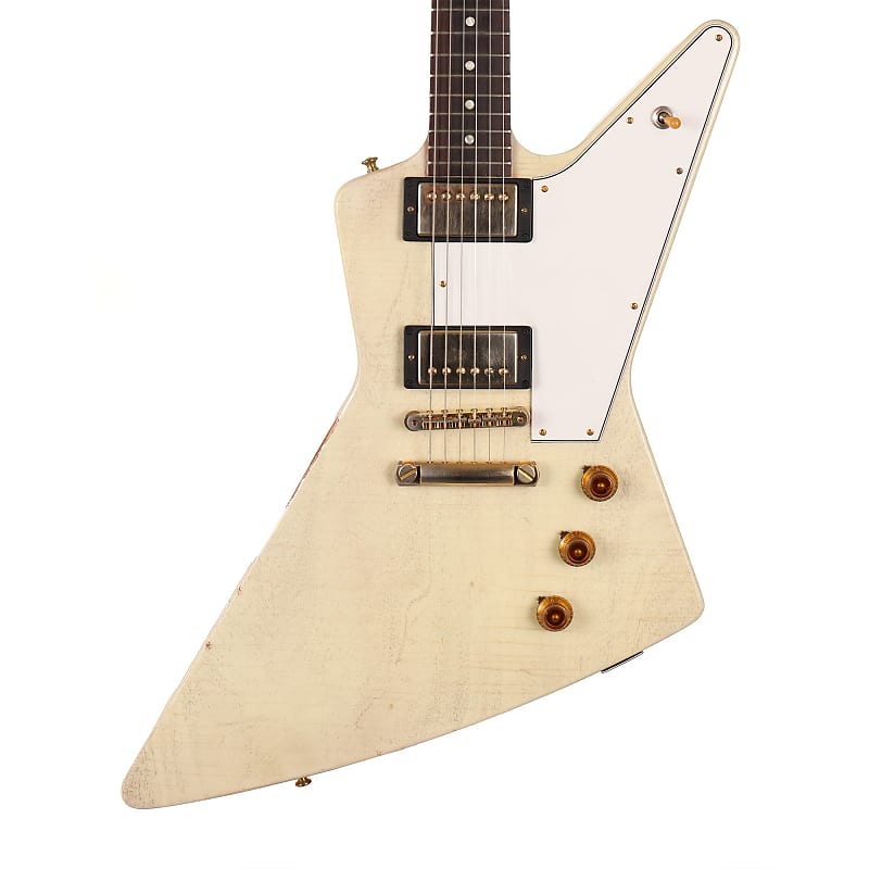 Gibson Custom Shop 1958 Explorer Aged TV White 2015 | Reverb