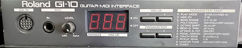 ROLAND GI-10 GK to MIDI Interface | Reverb