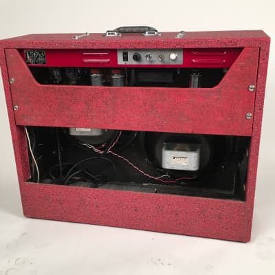 1961 Teisco 78-R 2x12 Combo Amplifier in Black/Red Sparkle - | Reverb