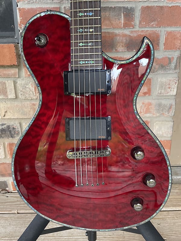 Schecter Solo 6 Hellraiser 2009-2010 - Black Cherry | Reverb