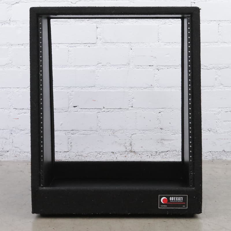 Odyssey 12U 12-Space Slanted Carpeted Studio Rack Case #50870 | Reverb