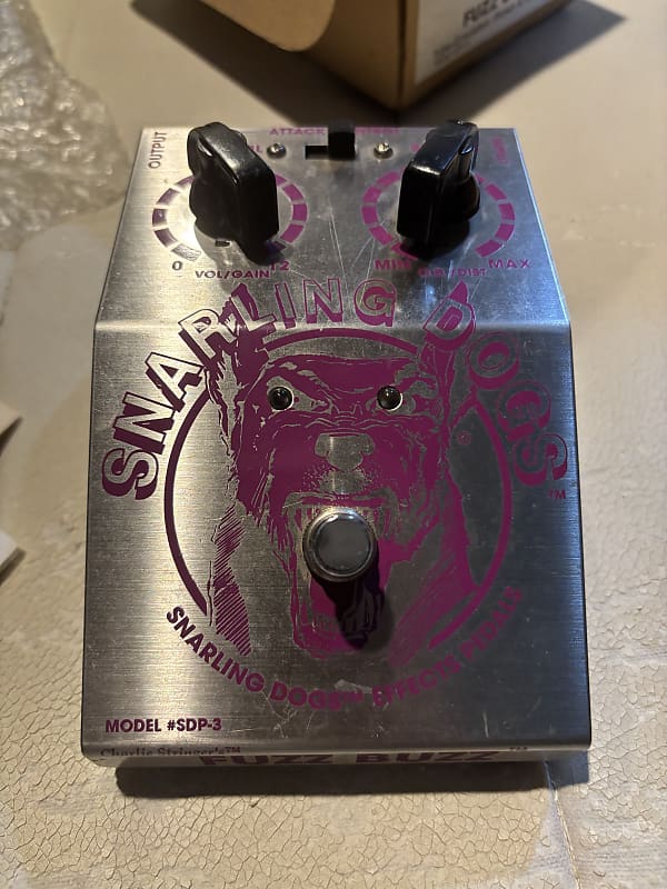 Snarling Dogs Fuzz Buzz Mid 90’s- 2000 - Stainless Steel | Reverb