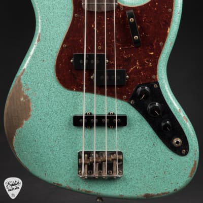 Fender Custom Shop 1964 Jazz Bass Heavy Relic P/J - Seafoam | Reverb
