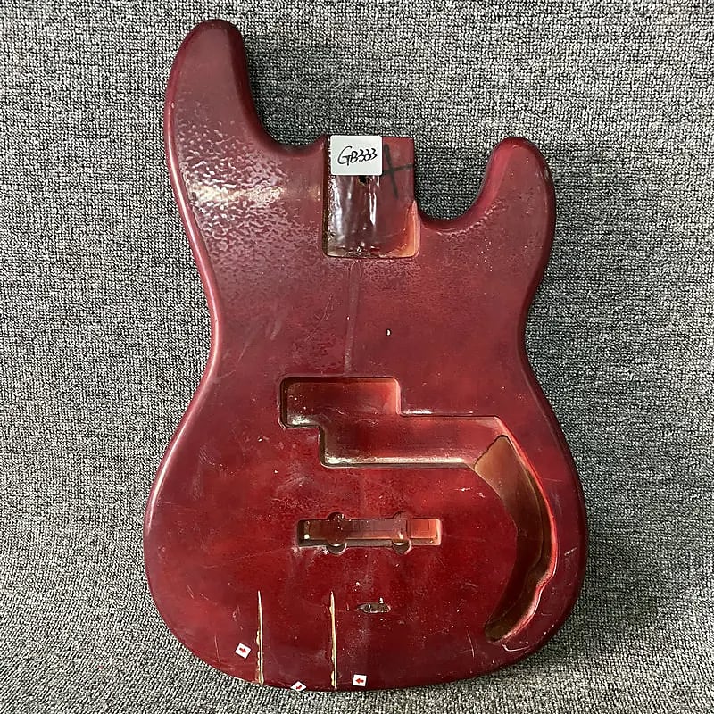 Red 4 String Precision Bass Style Body DIY Project | Reverb