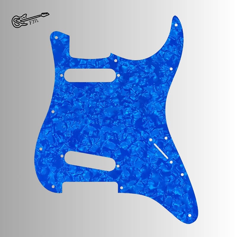 Dark Blue Pearl SS Strat Style Pickguard-Dark Blue Pearl | Reverb