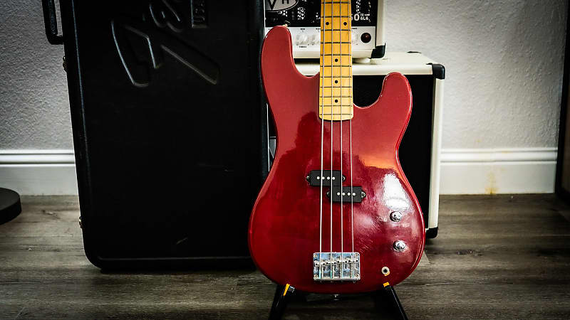 Squier II Precision P Bass | MIK S9, Red, No Pickguard, | Reverb UK