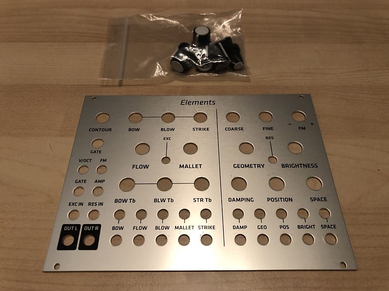 Grayscale Mutable Instruments Elements Eurorack Panel and | Reverb