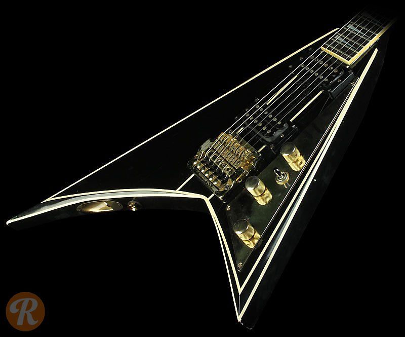 Jackson Randy Rhoads Black With White Pinstripe 1984 | Reverb