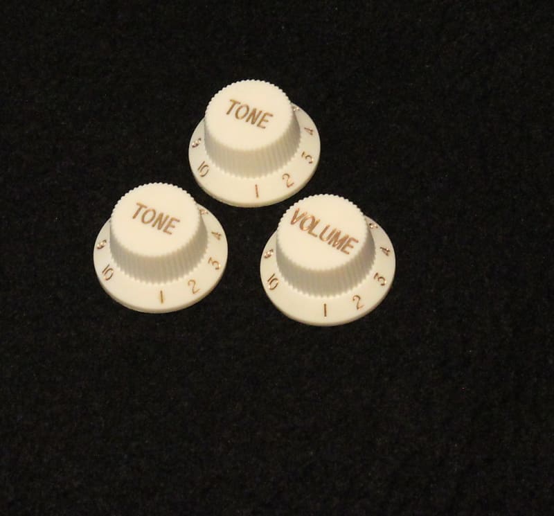 Stratocaster Potentiometer Knobs Set ( 1x Vol / 2x Tone ) | Reverb