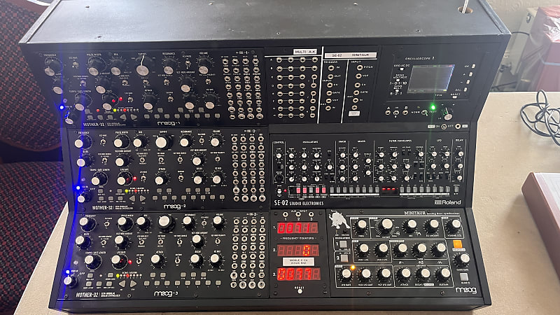 Moog Mother-32 3-Tier Rack Kit with Moog Minitaur and | Reverb UK