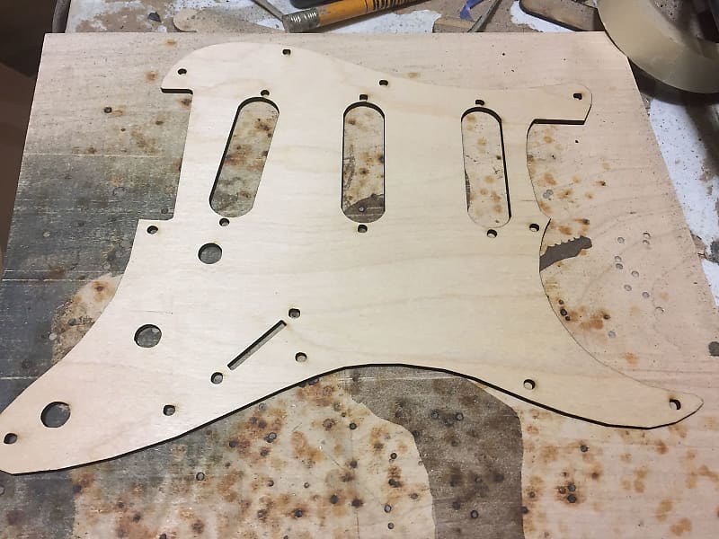 Home Brewed Custom Made Pickguard Made to Order from Sheet | Reverb