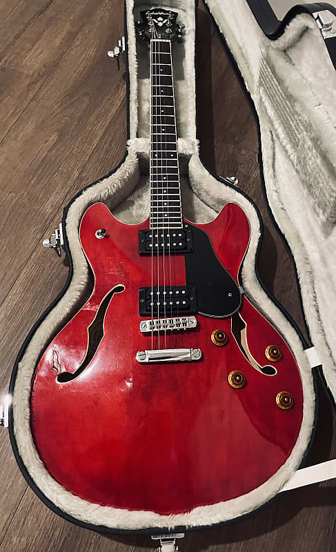Washburn HB30 1998 Red w/ OHSC | Reverb