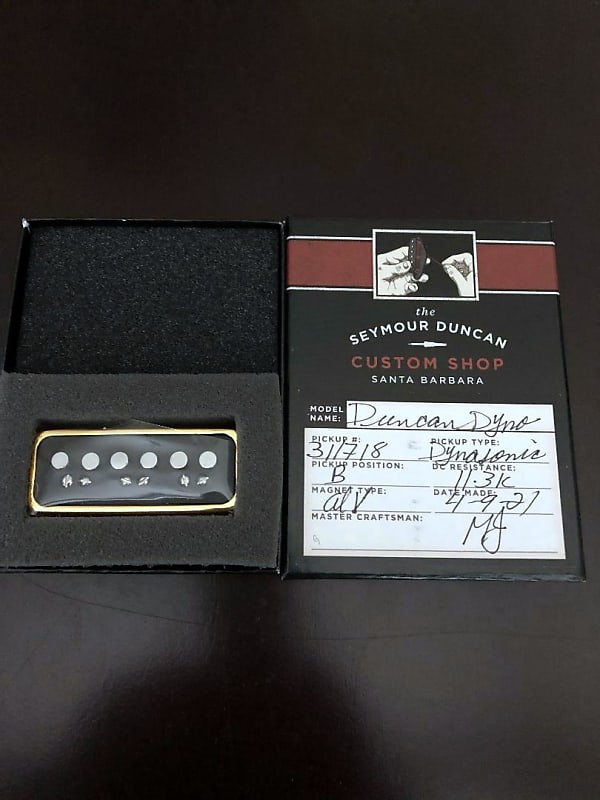 Seymour Duncan Custom Shop Dynasonic Bridge Pickup black gold | Reverb