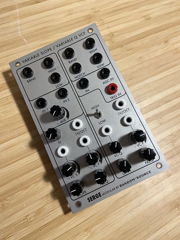 Serge Random Source 4U Variable Slope / Variable Q Filter | Reverb