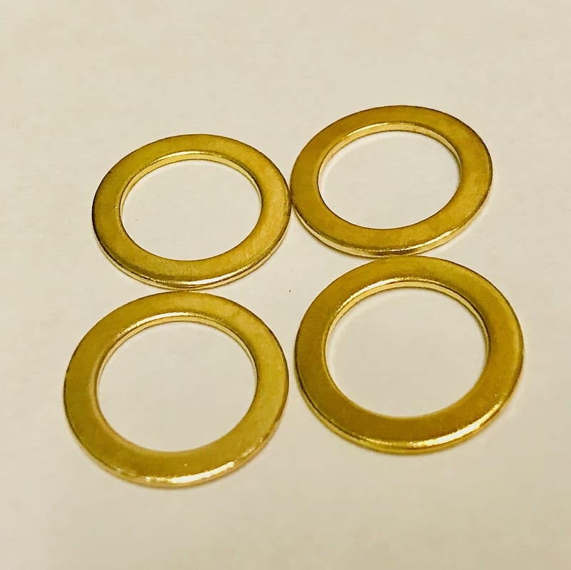 TK-WSET-G Set of 4 Gold Bass Tuner Washers | Reverb